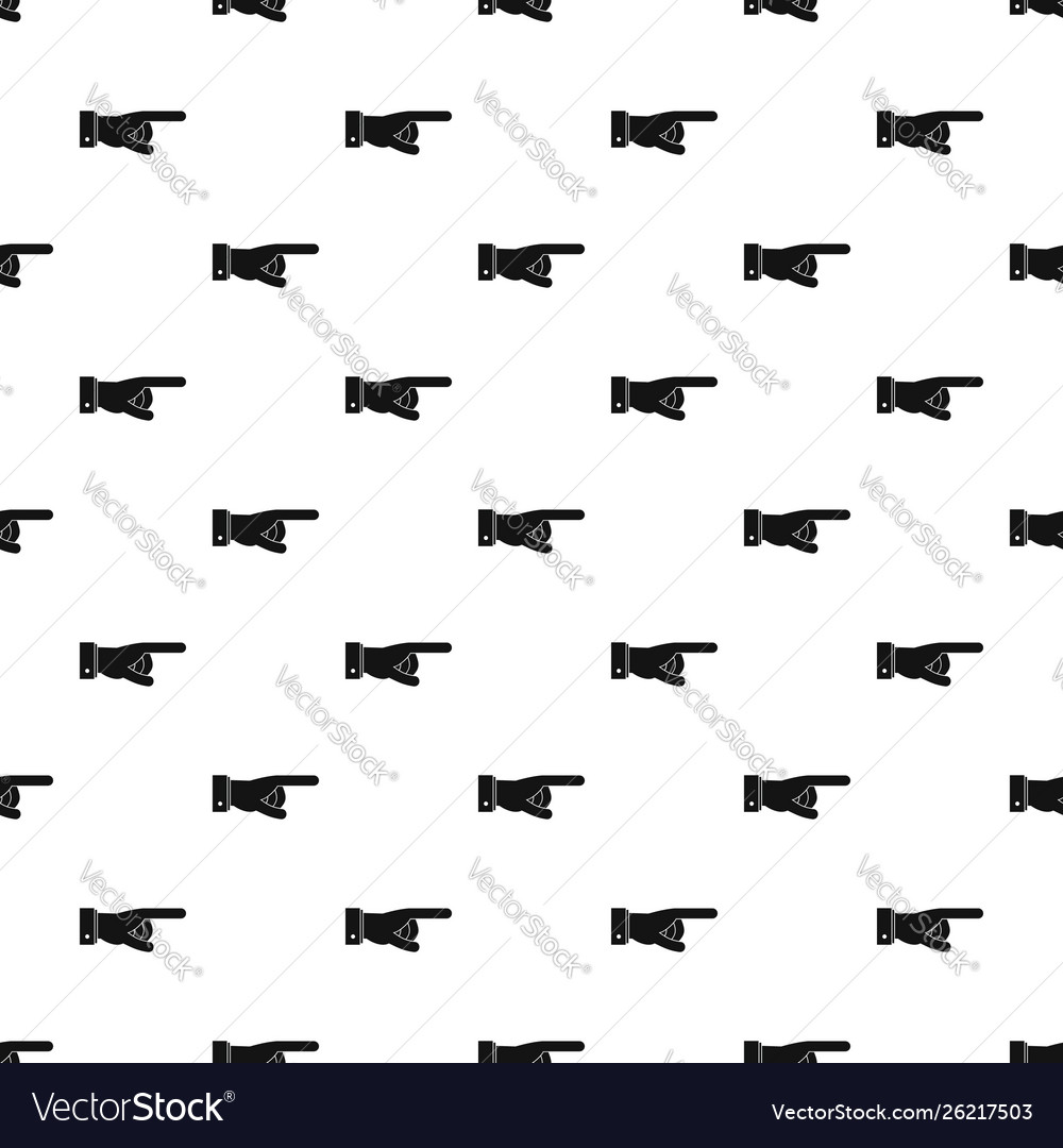 Hand go pattern seamless Royalty Free Vector Image