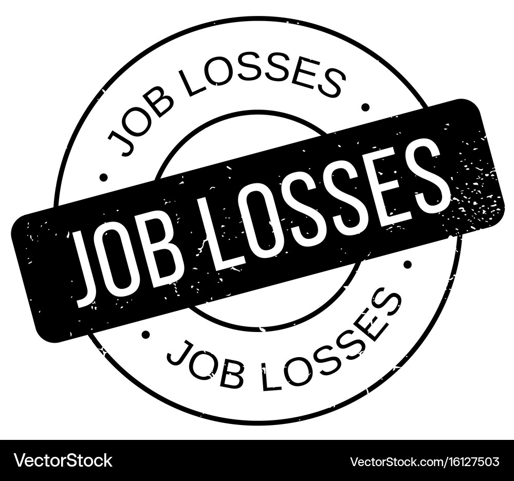 Job losses rubber stamp Royalty Free Vector Image