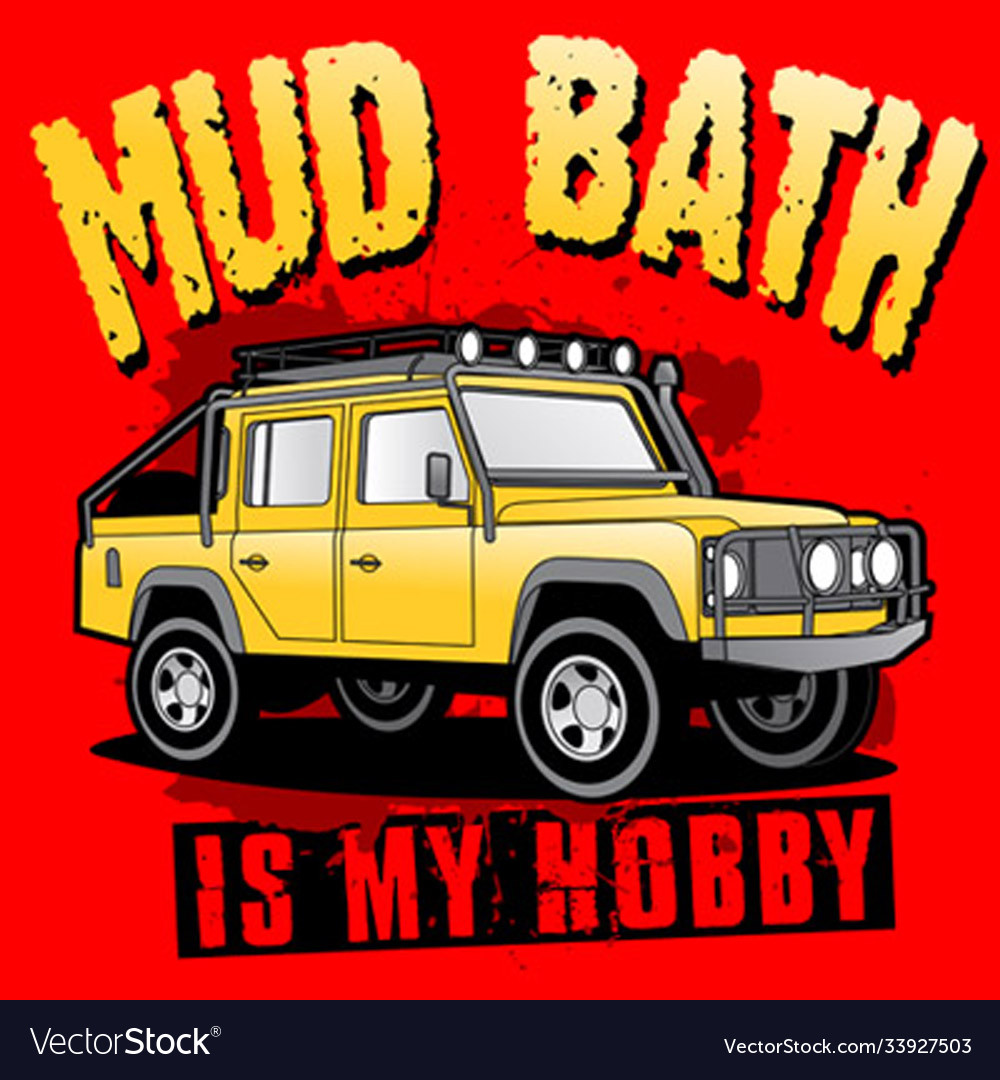 Mud bath Royalty Free Vector Image - VectorStock