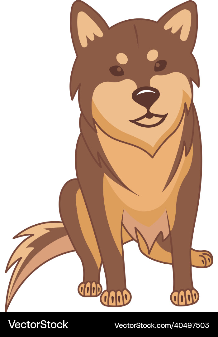 Shiba inu dog Royalty Free Vector Image - VectorStock