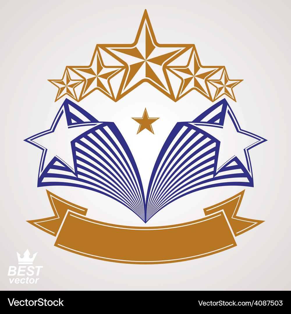 Stylized royal symbol aristocratic graphic emblem Vector Image