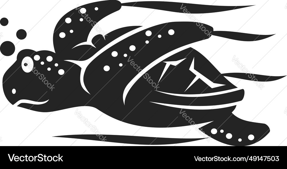 Turtle logo template isolated brand identity icon Vector Image