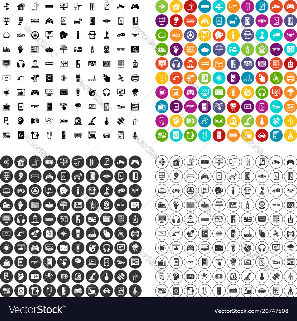 100 software development icons set variant Vector Image 100 software development icons set variant Vector Image