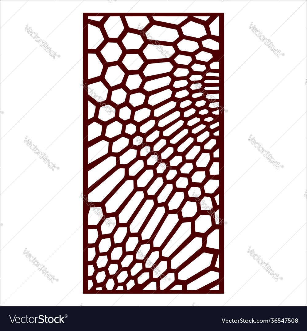 Laser cut pattern design islamic pattern Vector Image