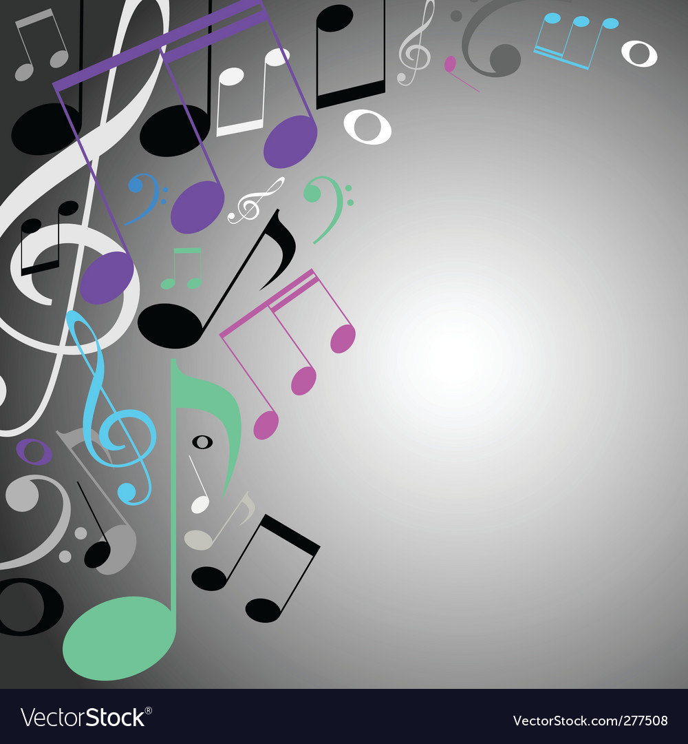 Musical background note Royalty Free Vector Image