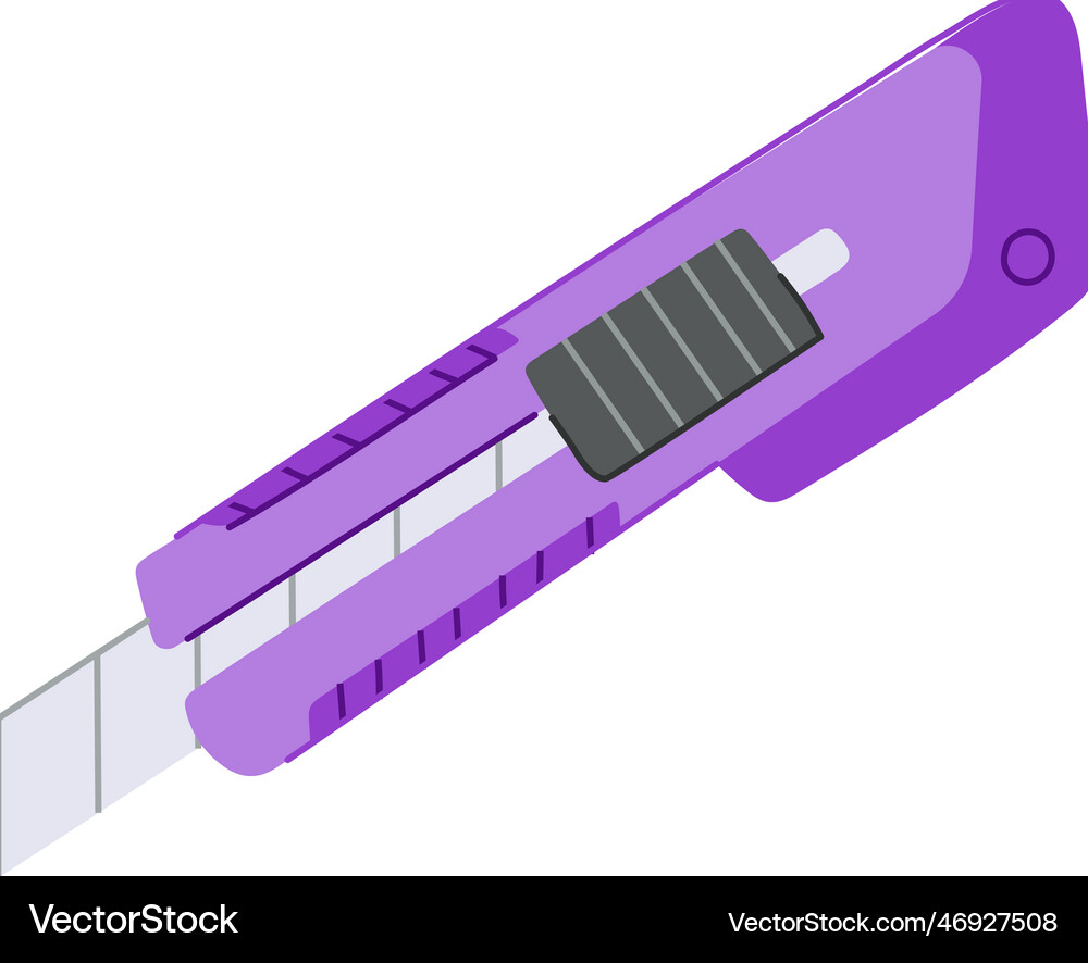 Paper cutter knife cartoon Royalty Free Vector Image