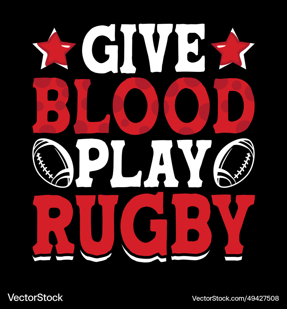 Rugby player coach t-shirt design Royalty Free Vector Image