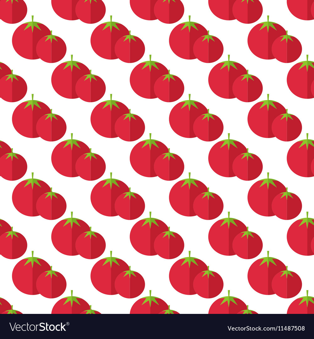 Tomatoes seamless pattern Royalty Free Vector Image