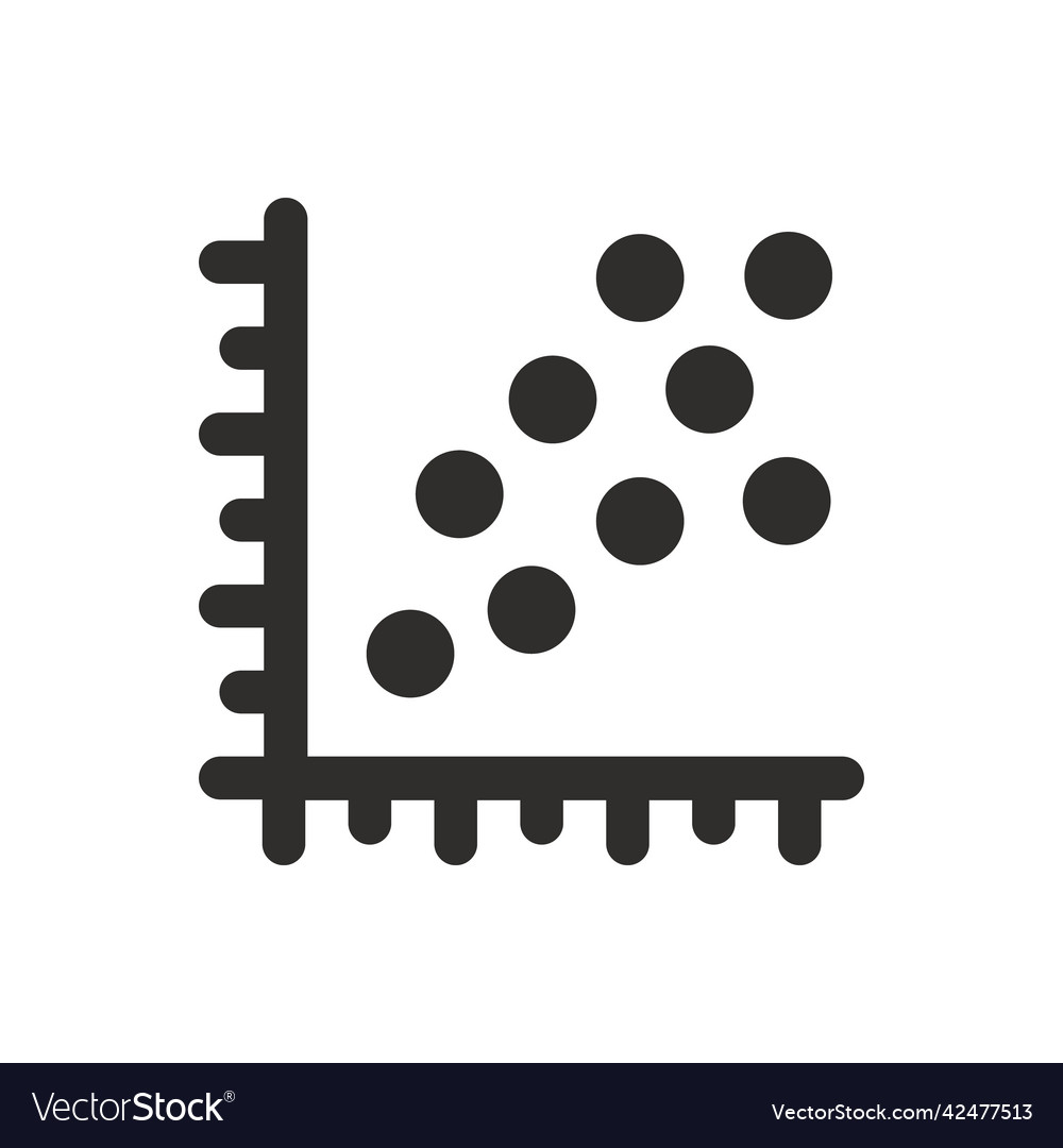 Dots analytics icon Royalty Free Vector Image - VectorStock