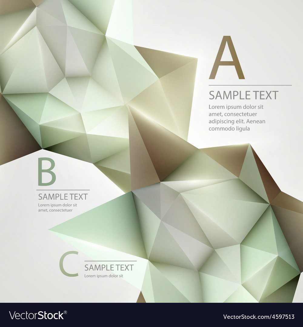 Low poly triangular background Royalty Free Vector Image