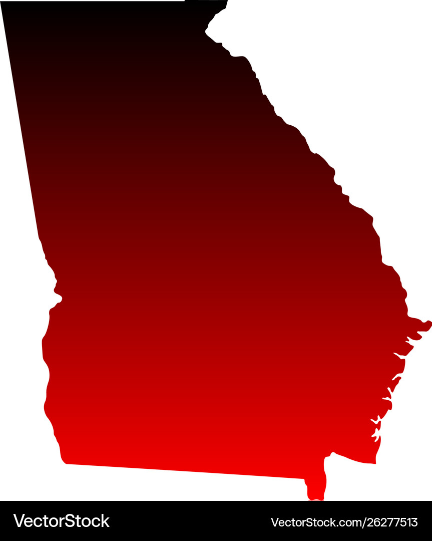 Map georgia Royalty Free Vector Image - VectorStock