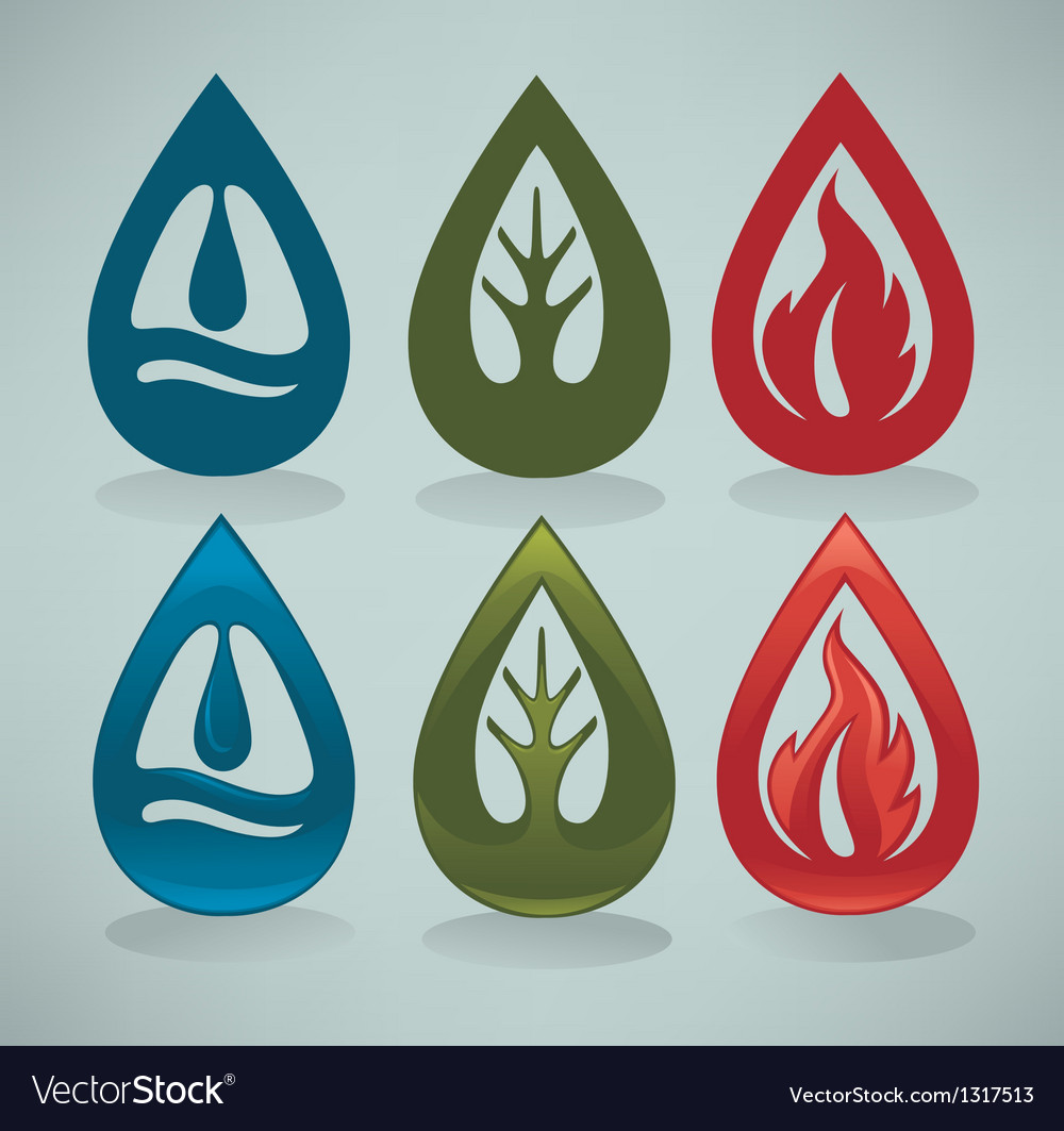 Nature emblems Royalty Free Vector Image - VectorStock