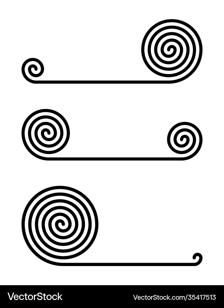 Rolled carpet icons collection isolated on white Vector Image