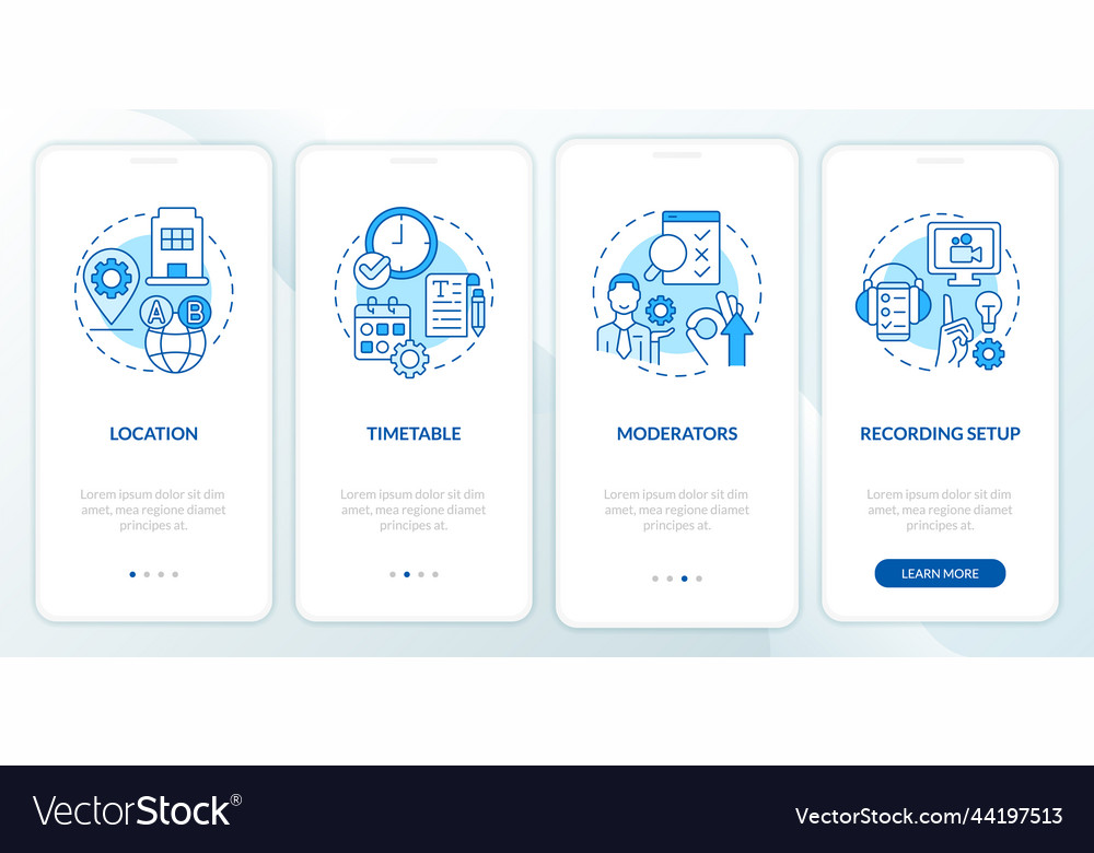 Usability testing logistical parts blue Royalty Free Vector Usability testing logistical parts blue Royalty Free Vector