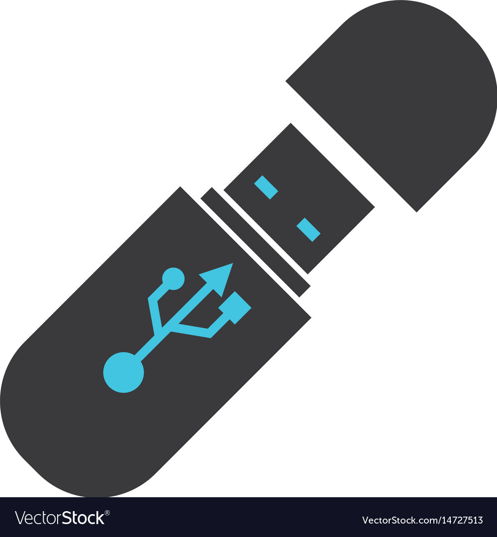 Usb connection technology Royalty Free Vector Image