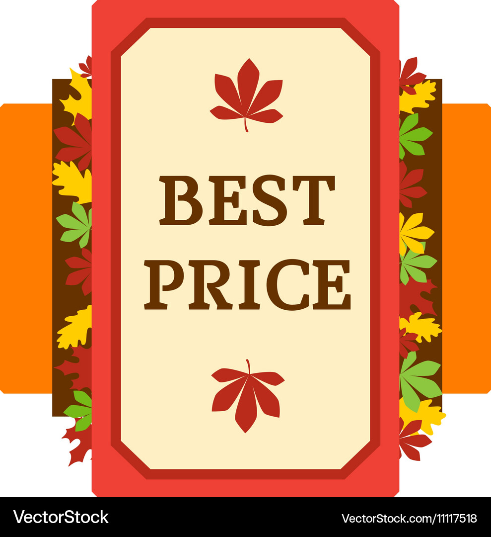 Autumn sale logo Royalty Free Vector Image - VectorStock