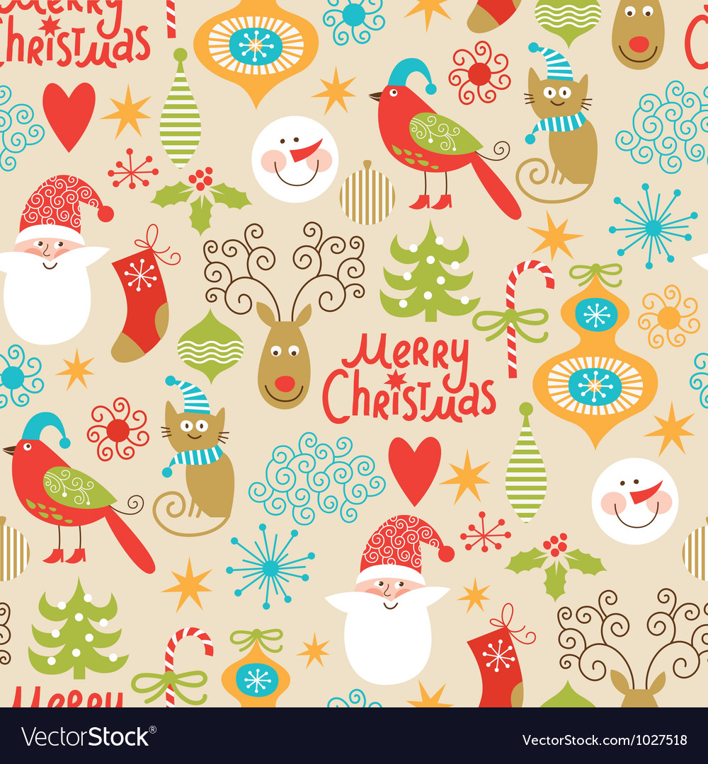 Christmas pattern Royalty Free Vector Image - VectorStock
