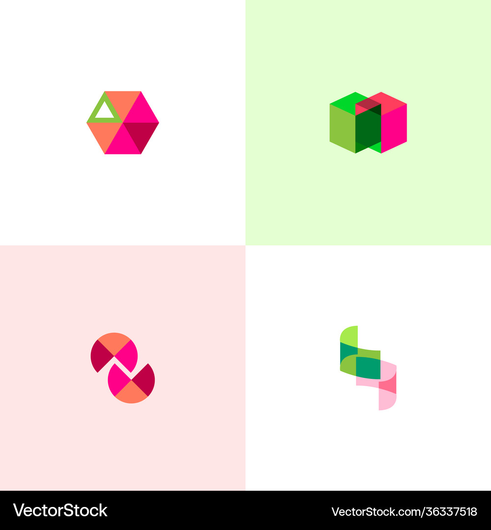 Different abstract trendy symbols for your design Vector Image