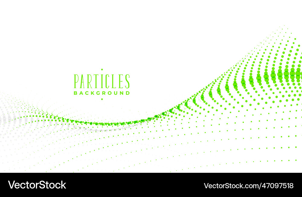 Eye-catching small round dotted banner in fluid Vector Image