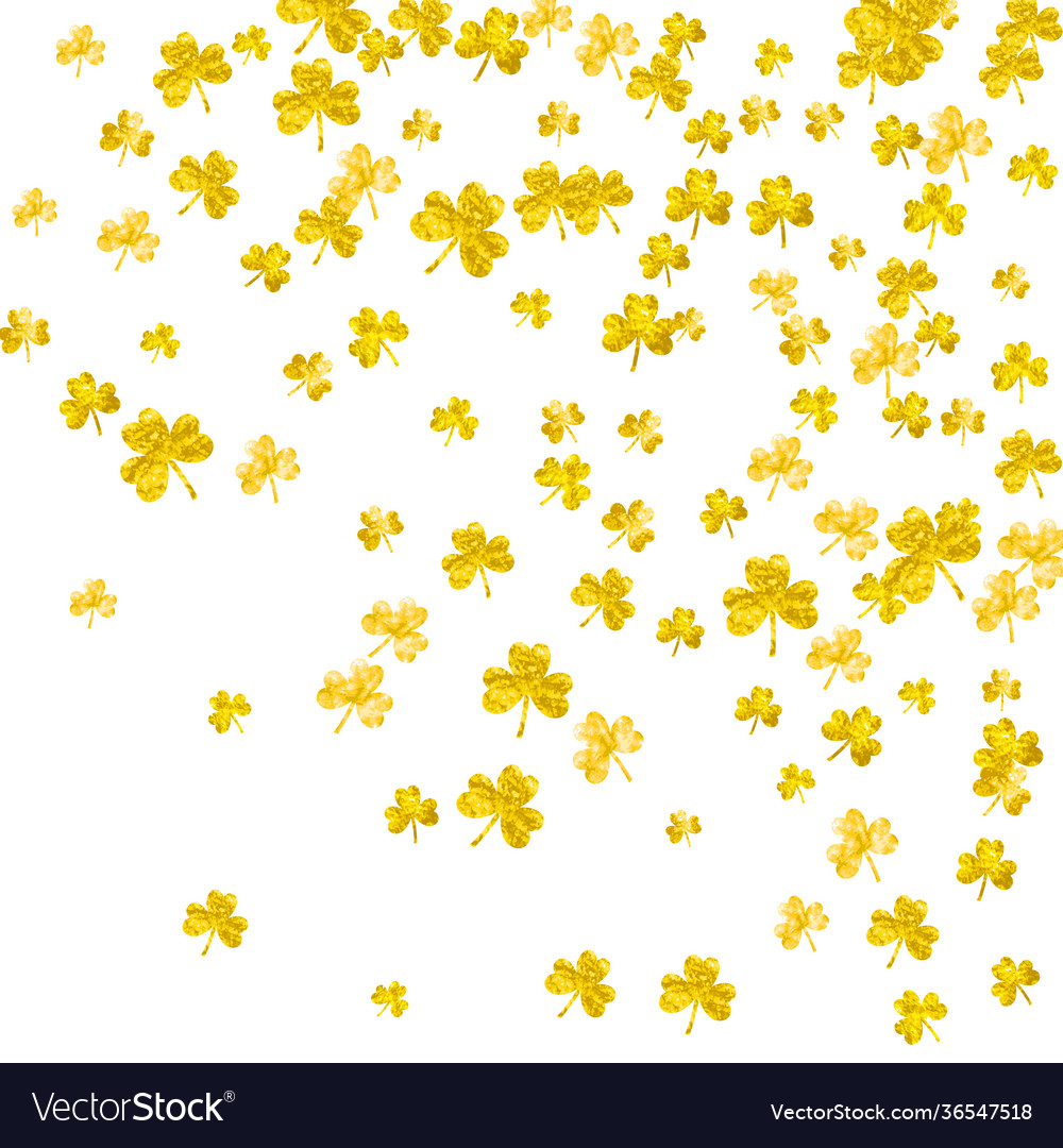 Shamrock background for saint patricks day Vector Image