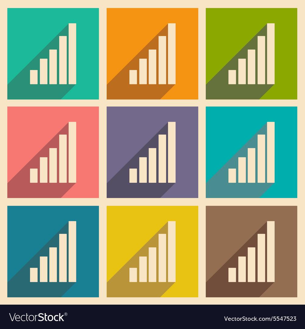 Flat With Shadow Icon And Mobile Applacation Vector Image