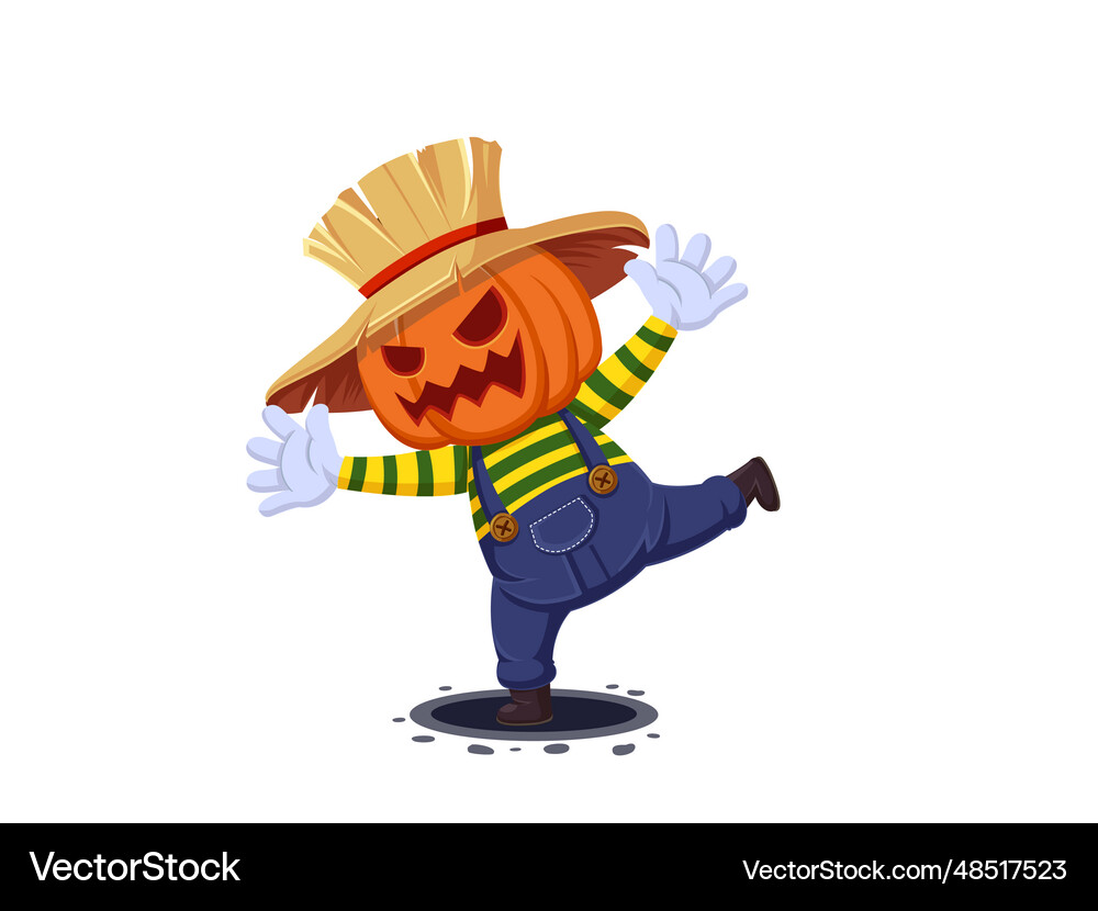 Halloween jack o lantern pumpkin head Royalty Free Vector