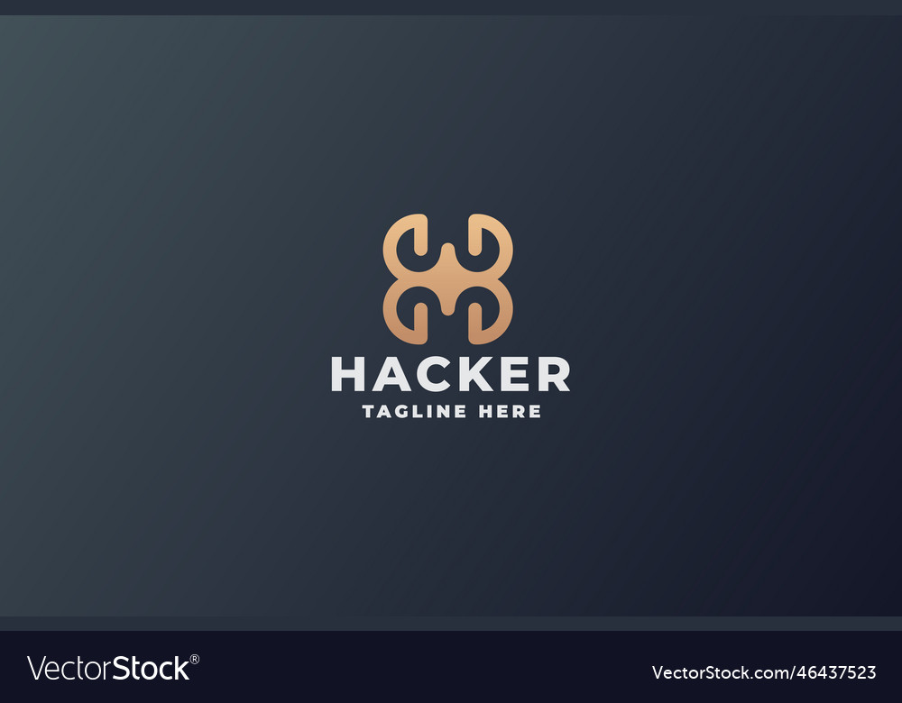 Logo hacker Royalty Free Vector Image - VectorStock