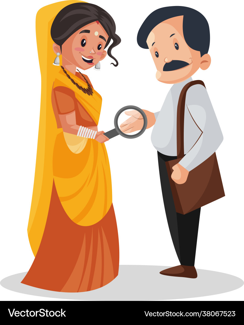 Priestess cartoon character Royalty Free Vector Image