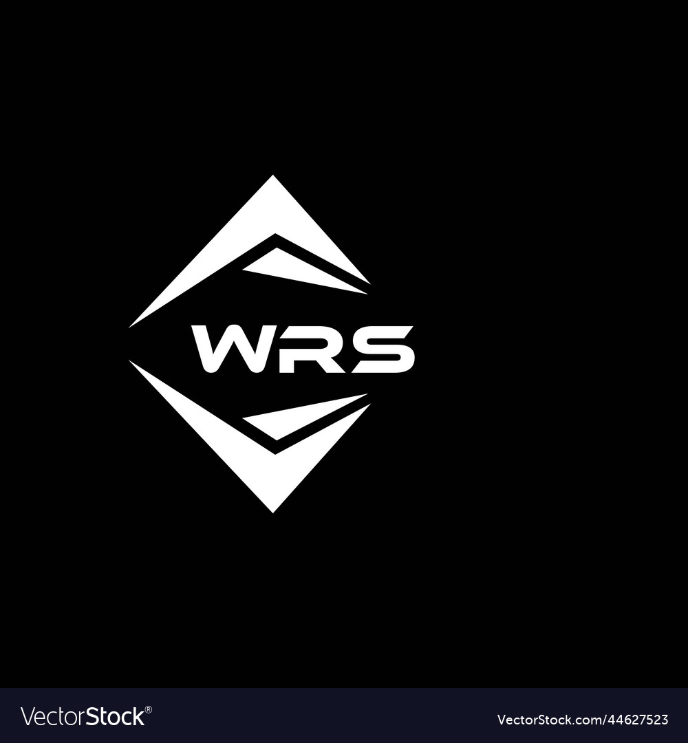 Wrs abstract technology logo design on black Vector Image Wrs abstract technology logo design on black Vector Image