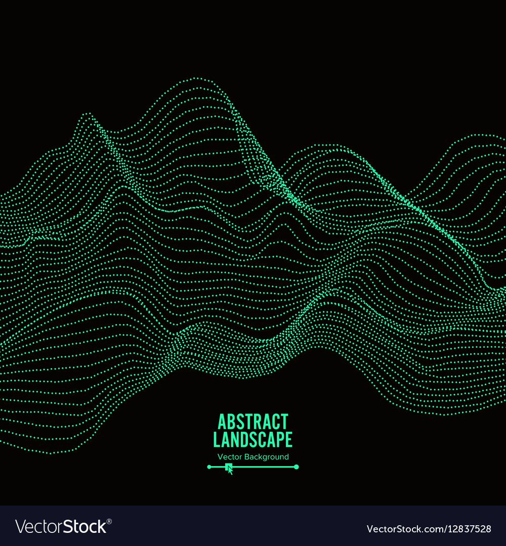 Abstract Landscape Background Array With Dynamic Vector Image