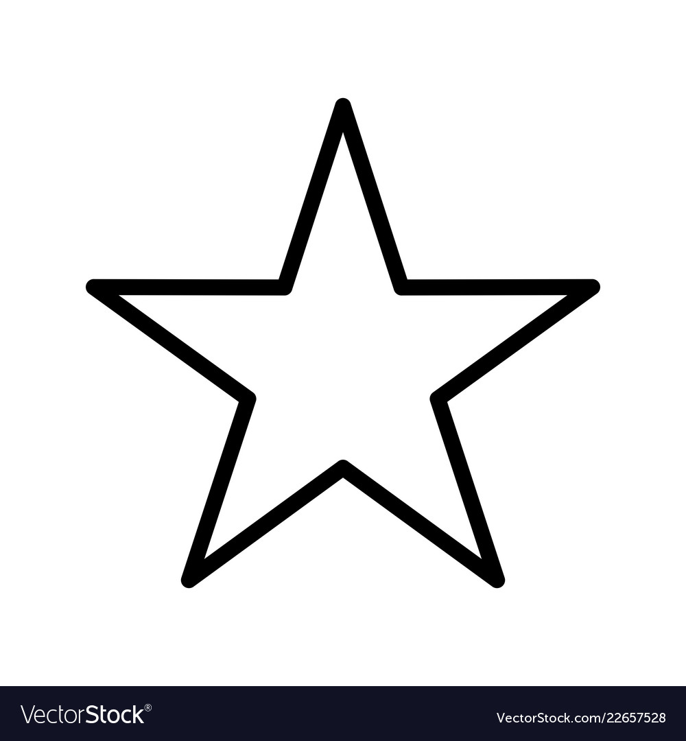 Star basic element icon Royalty Free Vector Image