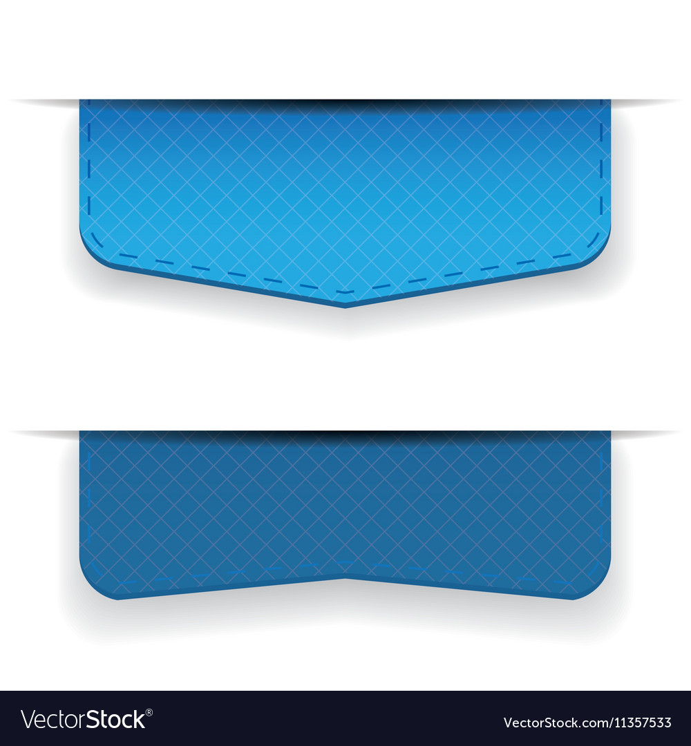 Blue ribbon set Royalty Free Vector Image - VectorStock