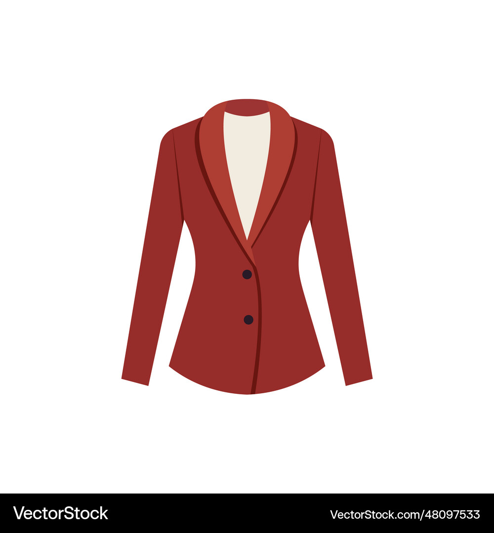 Brown color woman suit Royalty Free Vector Image