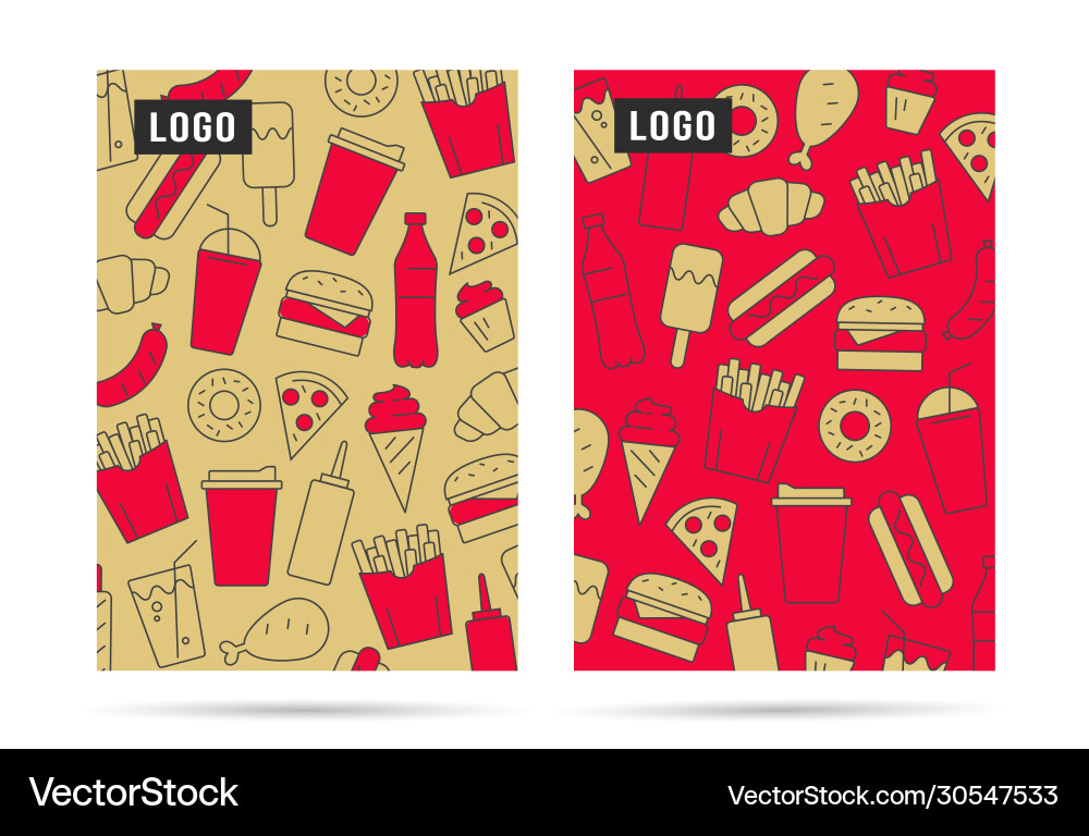 Poster layout or menu cover with place for your Vector Image