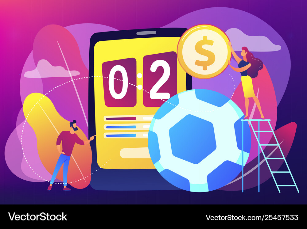 Sports betting concept Royalty Free Vector Image