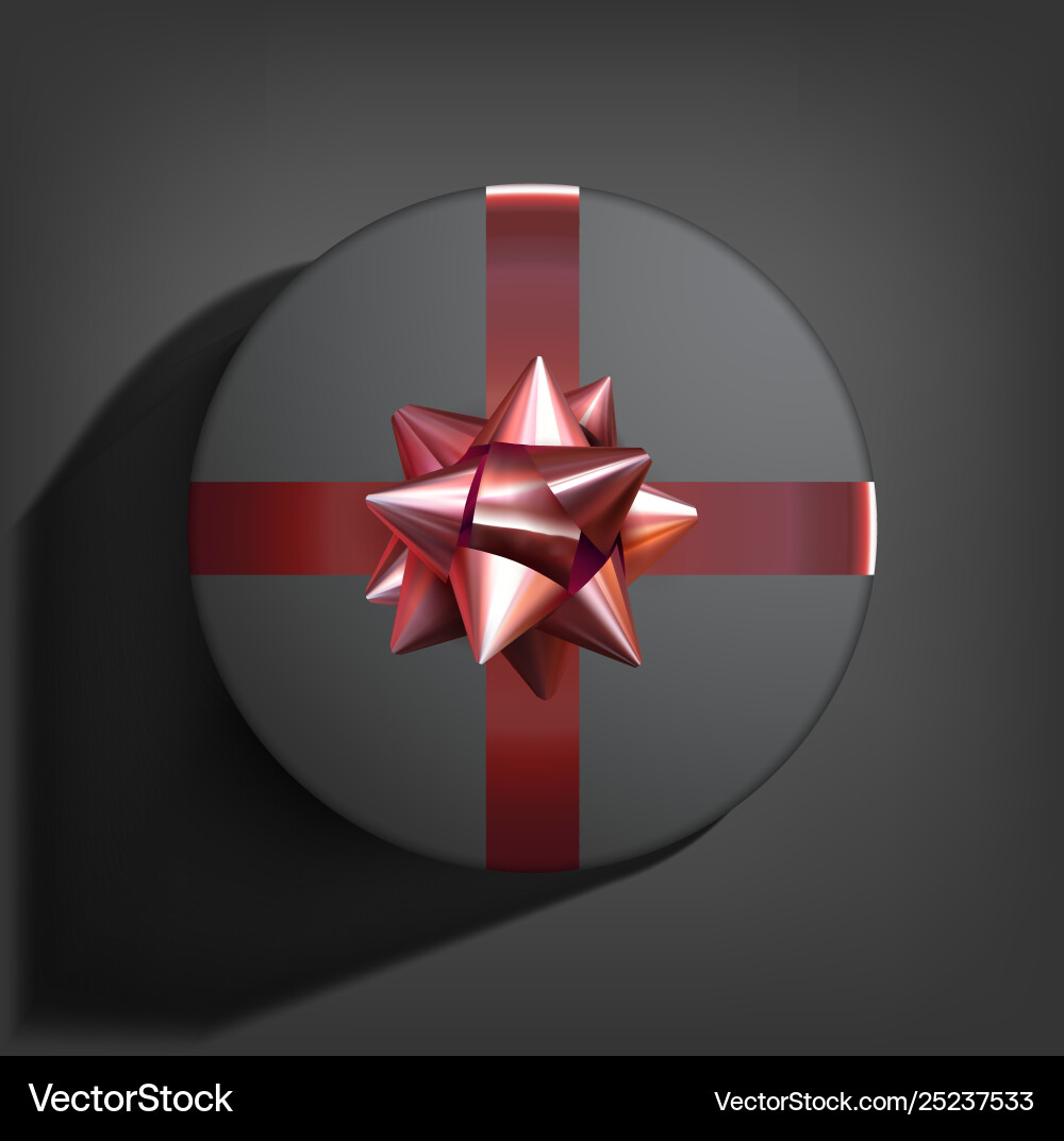 Surprise gift box present ribbon birthday Vector Image