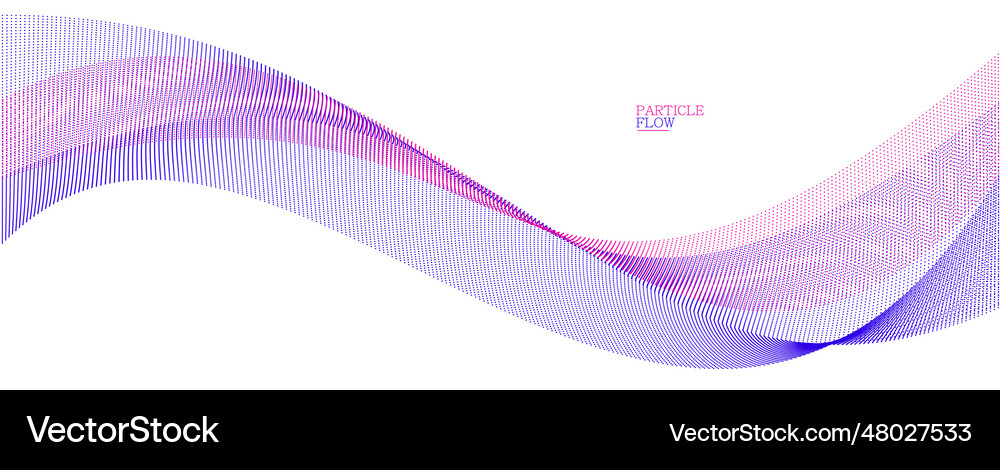 Tranquil abstract background with wave of flowing Vector Image