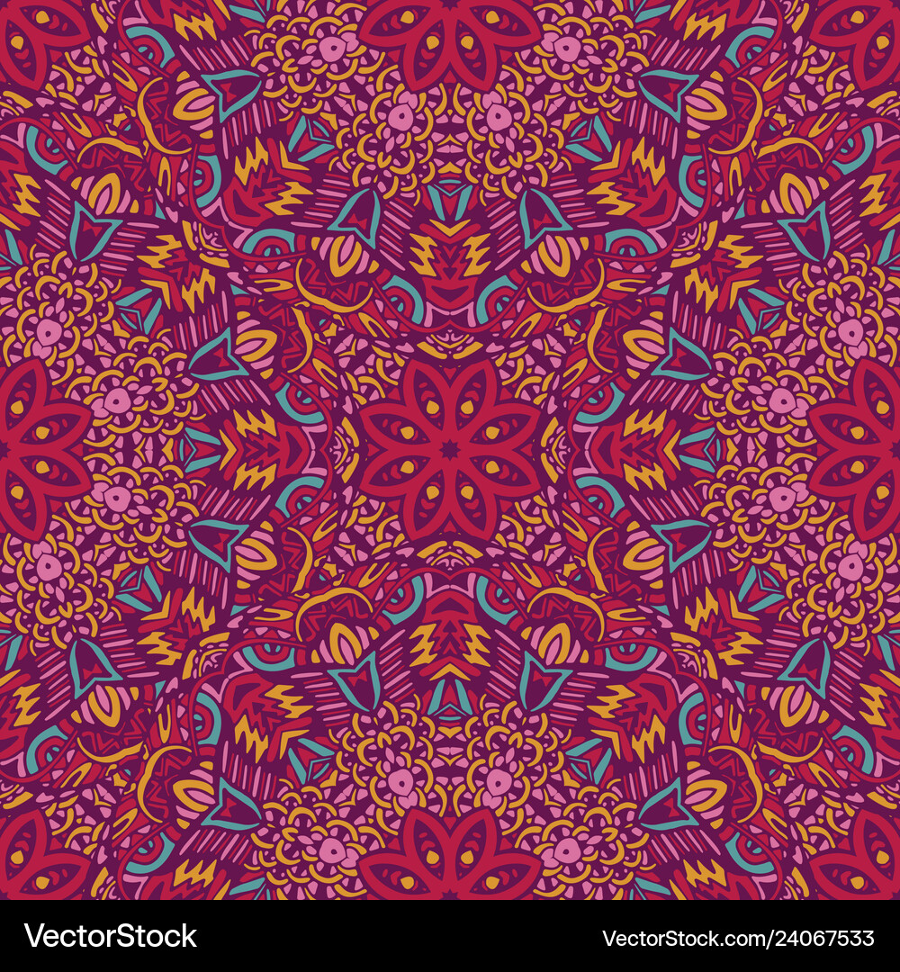 Tribal indian ethnic seamless design Royalty Free Vector