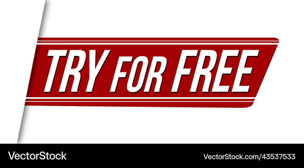 Try for free red ribbon or banner design Vector Image