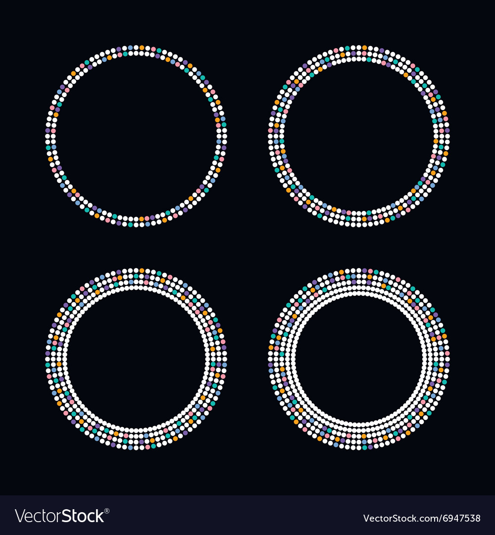 Colorful dot theme art Royalty Free Vector Image