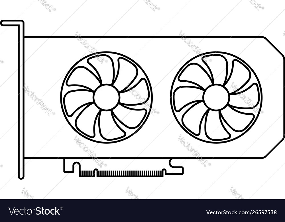 Gpu icon Royalty Free Vector Image - VectorStock