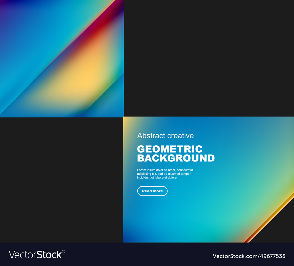 Gradient triangles abstract background Royalty Free Vector