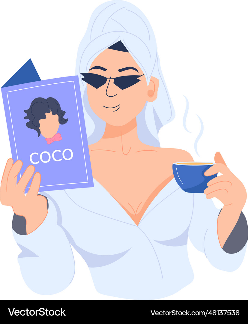 Spa girl Royalty Free Vector Image - VectorStock