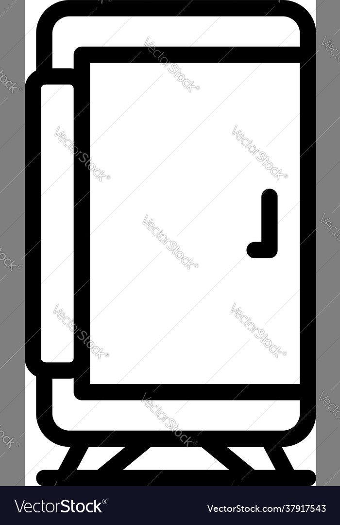 Beverage fridge icon outline style Royalty Free Vector Image Beverage fridge icon outline style Royalty Free Vector Image