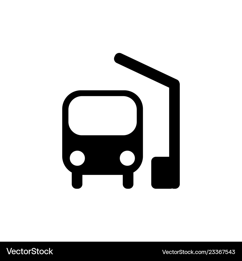 Bus Stop Icon Vector