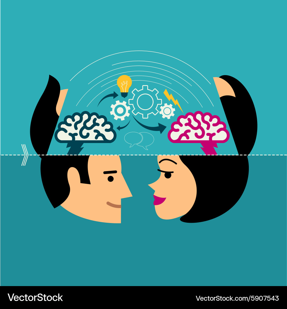 Concepts for creative brainstorming process Vector Image