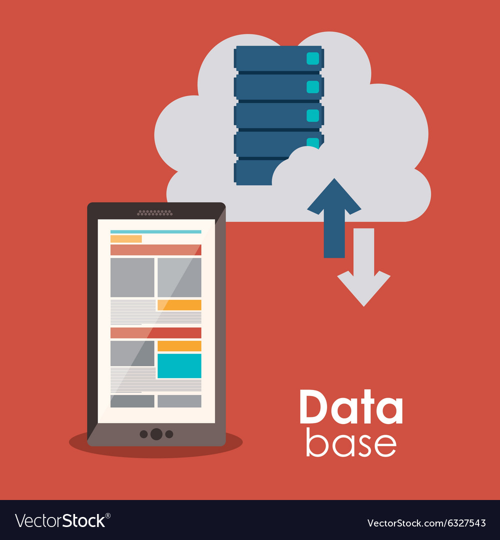 Data base design Royalty Free Vector Image - VectorStock