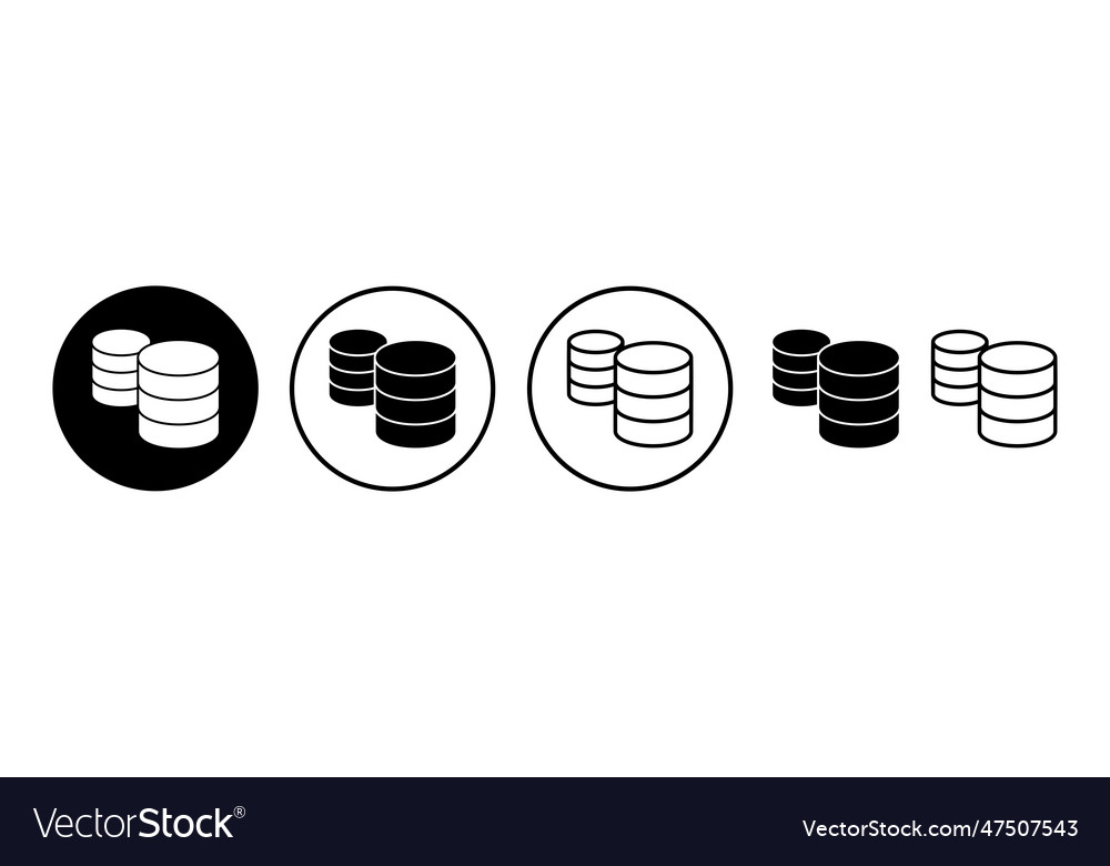 Database icon server icon storage Royalty Free Vector Image Database icon server icon storage Royalty Free Vector Image