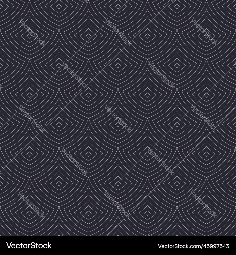 Posh art deco luxury outline seamless pattern Vector Image