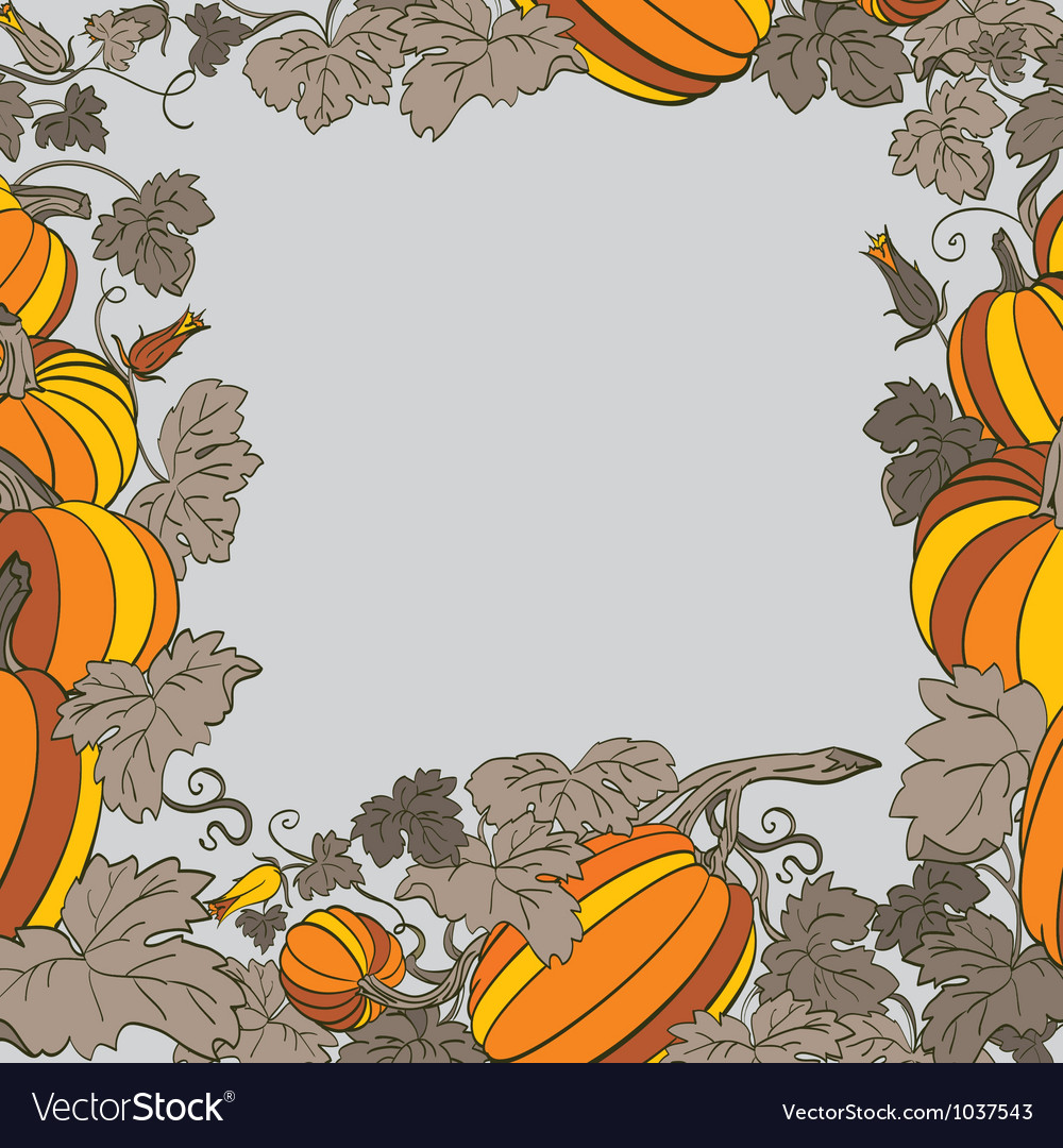 Pumpkin background seamless pattern Royalty Free Vector